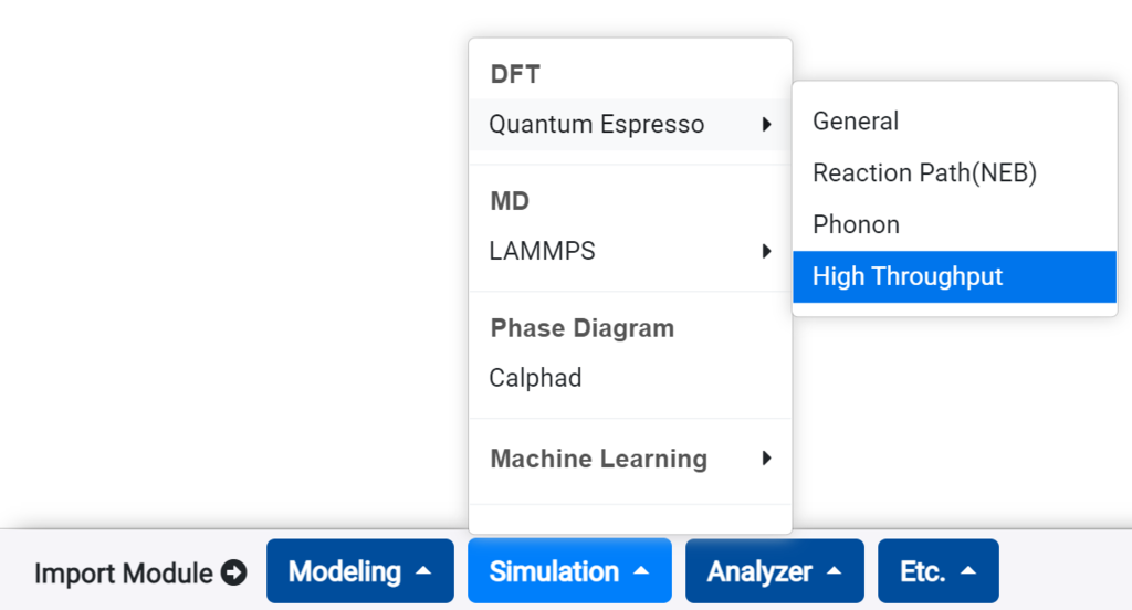 Matsq Tip High Throughput 모듈 등을 활용한 부피탄성계수bulk Modulus 계산 Materials Square