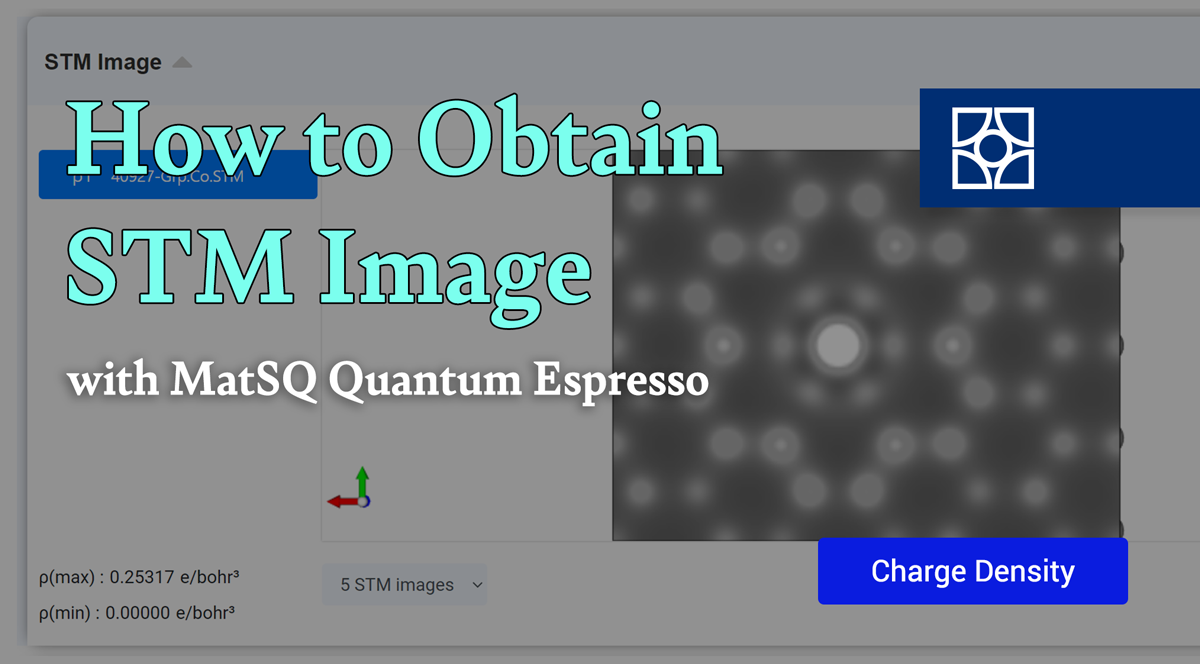 [MatSQ Tip] 모듈 활용팁: STM 이미지를 얻는 방법 - Materials Square