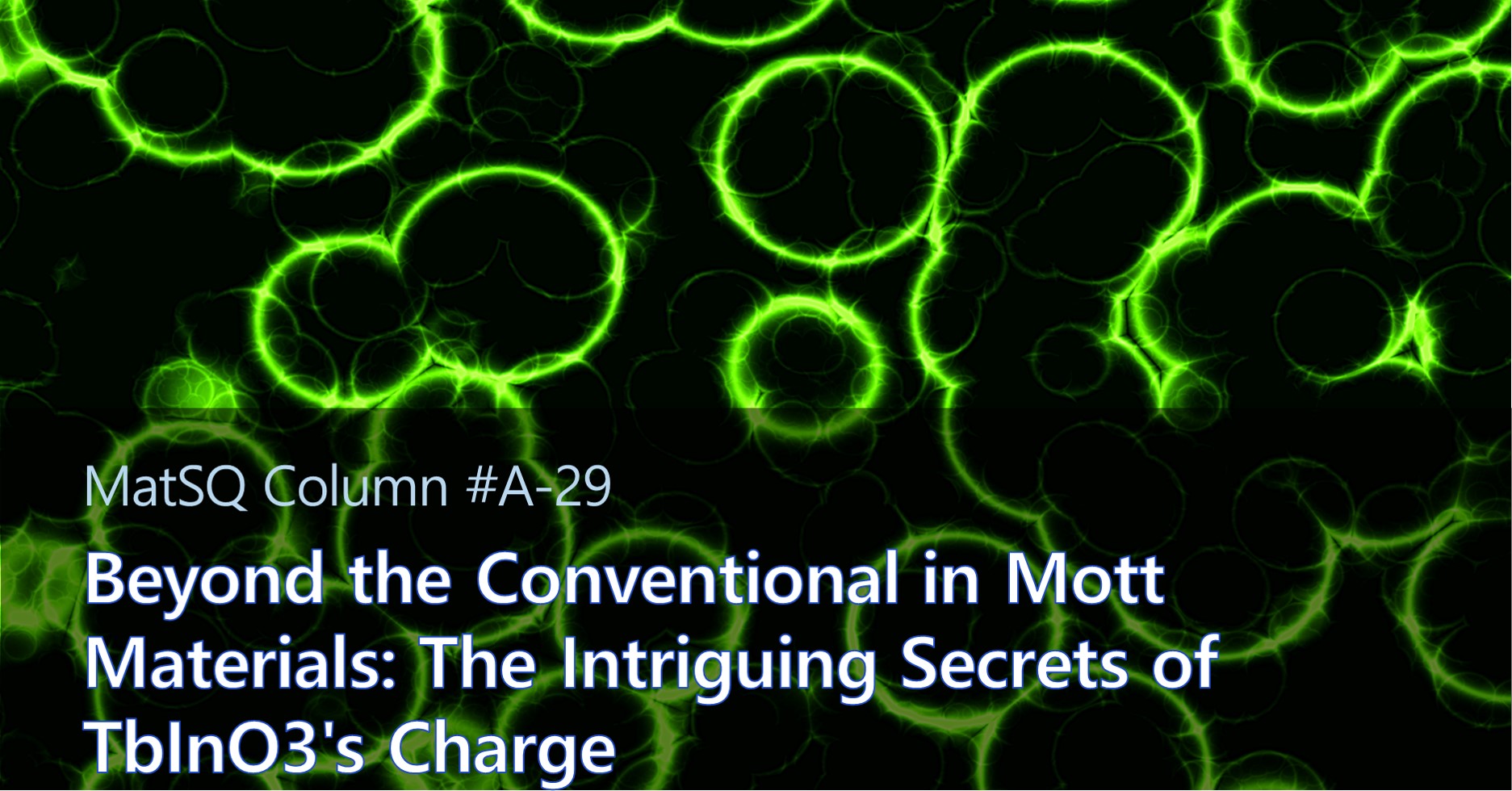 Beyond the Conventional in Mott Materials: The Intriguing Secrets of TbInO3's Charge - Materials ...