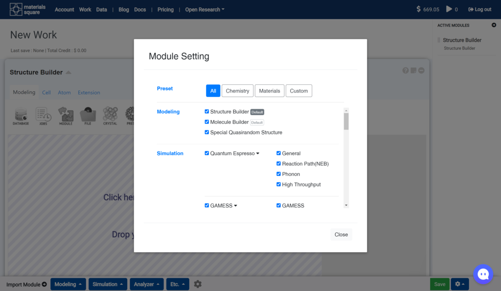 Matsq Tip 모듈을 효율적으로 구성하는 방법 Module Setting Materials Square