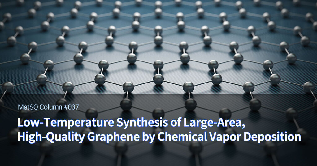 Low-Temperature Synthesis of Large-Area, High-Quality Graphene by ...