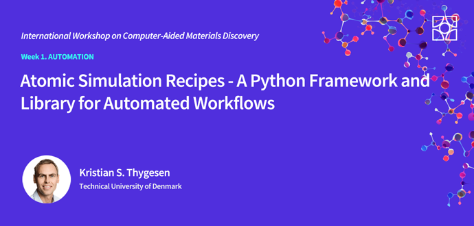 Atomic Simulation Recipes - a Python Framework and Library for ...